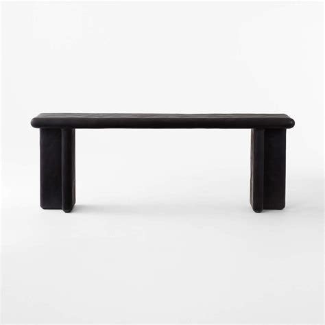 Bodene Black Resin Console Table Cb2 Uae