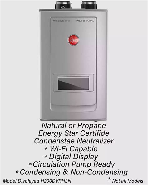 Rheem® Tankless Water Heaters