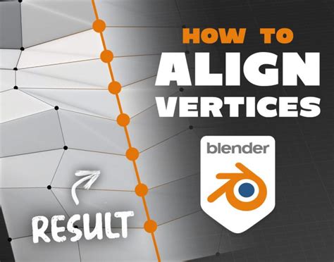 how to align vertices in blender blog