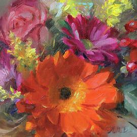 Nude On Red Painting By Anna Rose Bain Fine Art America