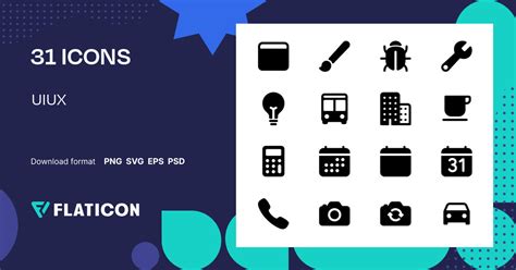 Uiux Icon Pack Glyph 31 Svg Icons