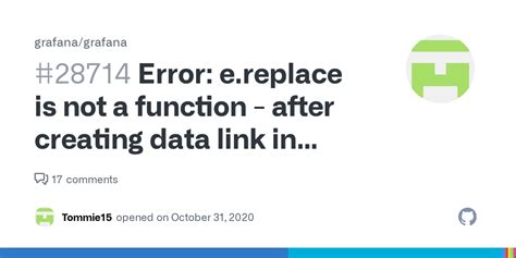 Error Ereplace Is Not A Function After Creating Data Link In Field Override · Issue 28714