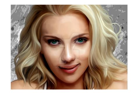 Scarlett Johansson By Brainbluearts On Deviantart