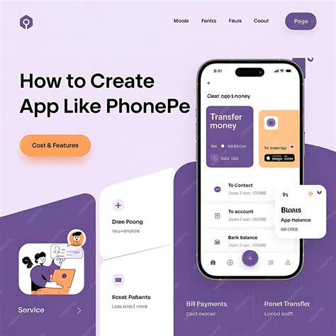 mobile app development template inspired by phonepe premium ai generated image