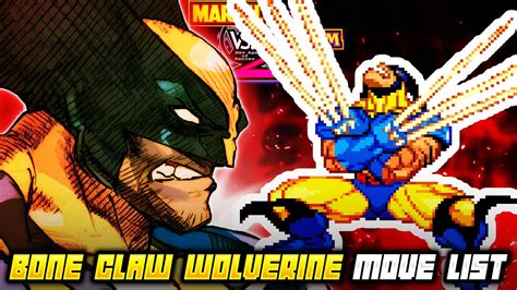 Bone Claw Wolverine Move List Marvel Vs Capcom 2 New Age Of Heroes