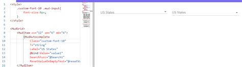 Autocomplete Set Custom Class For Font Size Side Effect On Display