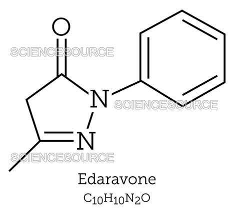Line Structure Of Edaravone Stock Image Science Source Images