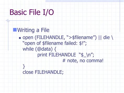 Introduction To Perl Ppt