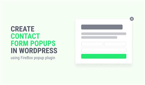 How To Create A Contact Form Popup In Wordpress Wordpress Popup