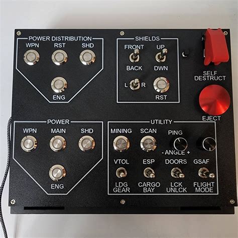 star citizen button box space simulator switch panel pc etsy