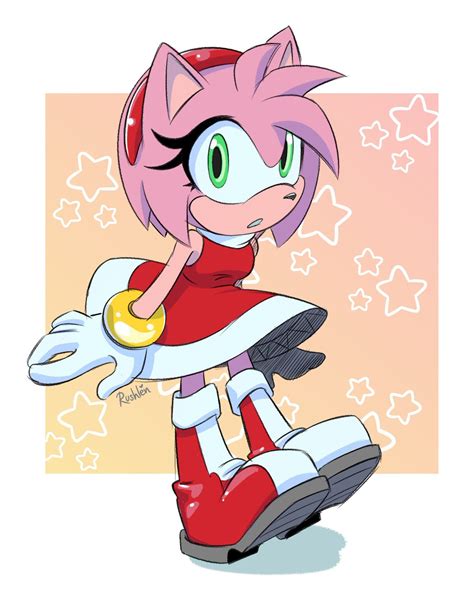 Pin By Crystal Hunt On Sonic Amy Rose Amy The Hedgehog Sonic And Amy