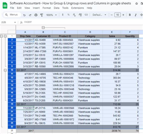Group Ungroup Rows And Columns In Google Sheets Step By Step Guide