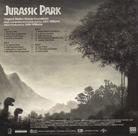 John Williams Composer Jurassic Park Original Motion Picture Soundt