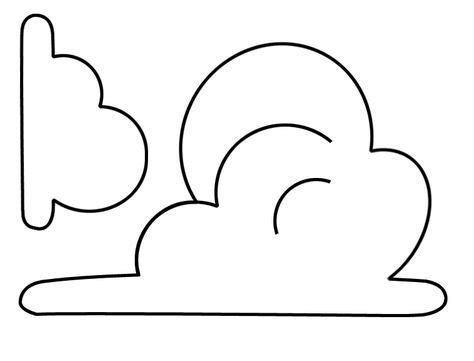 Toy Story Cloud Stencil Sketch Coloring Page