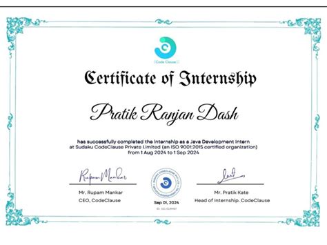 Pratik Ranjan Dash On Linkedin Codeclause