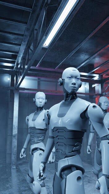 Premium Photo Three Robots Are Shown With One That Has The Word Robot