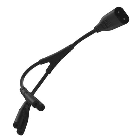 Кабель питания переменного тока Iec320 C8 2x C7 Y Split кабель Iec Figure 8 Male 2 Female 1