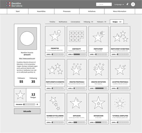 Redesign Users Profile Page · Issue 3121 · Decidimdecidim · Github