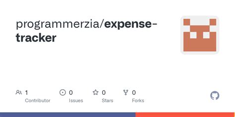 Github Programmerziaexpense Tracker