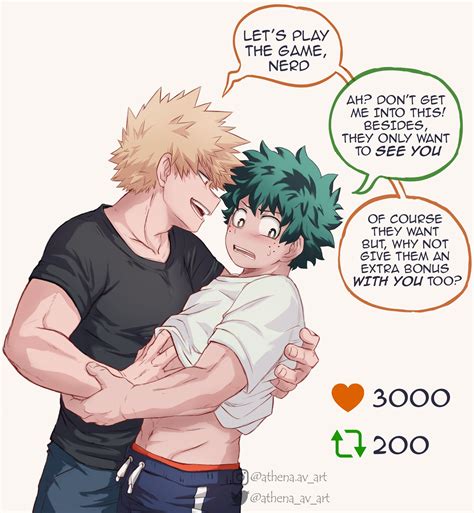 Midoriya Izuku And Bakugou Katsuki Boku No Hero Academia Drawn By