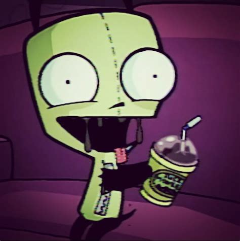 GUES WHO MADE WAFFLEZZ Invader Zim Gir Invader Zim Pfp Scene Emo