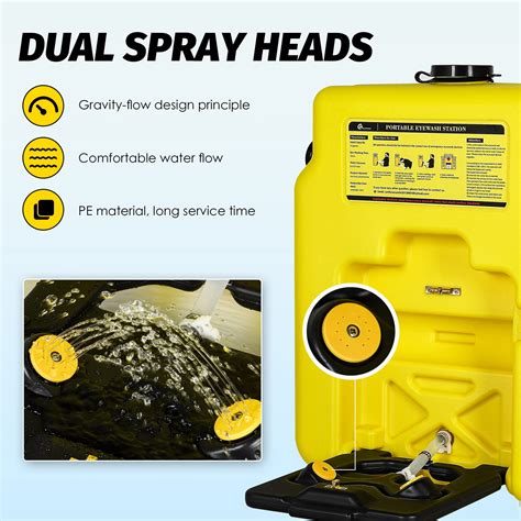 53l14gal Portable Eye Wash Station Osha Approved Wall