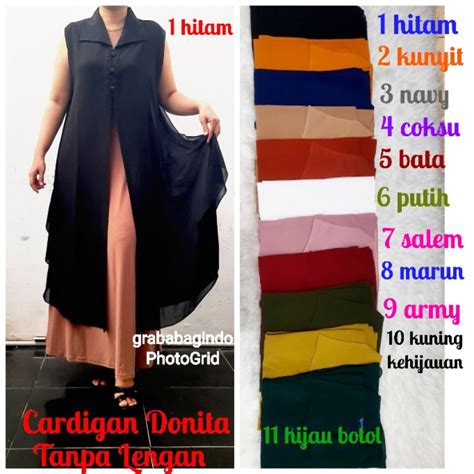 Jual Grababagindo Outer Kardigan Panjang Terusan Belah Samping