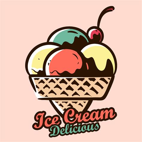 Ice Cream Vector Art Illustration Icon And Graphic 24081880 Vector Art At Vecteezy