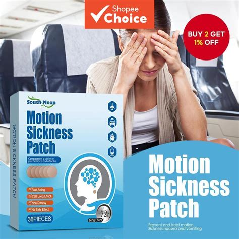 South Moon Motion Sickness Patch For Behind Ear Herbal For Travel