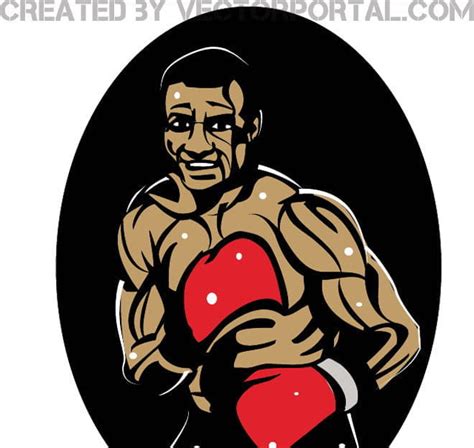 권투 선수 벡터 일러스트 레이 션 Eps Uidownload