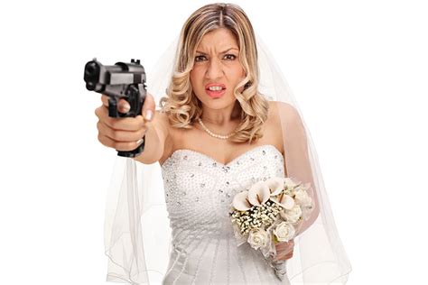 Angry Bride Fires Gun At Groom Proves Shes All Class