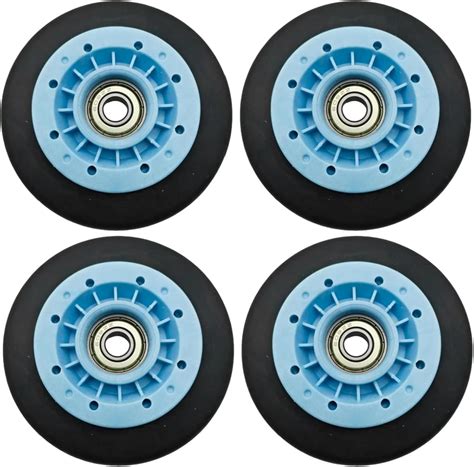 4 Pack Dryer Drum Roller Wheel Replacement Set Compatible
