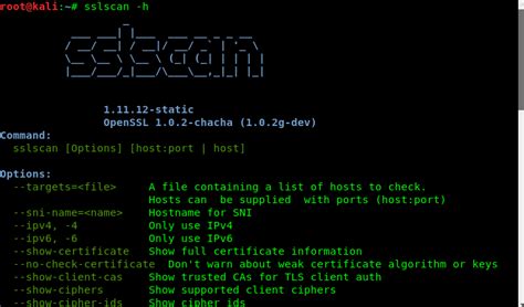 sslscan find ssl vulnerability