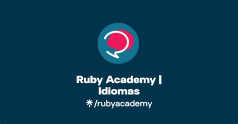 Ruby Academy Idiomas Instagram Facebook Linktree