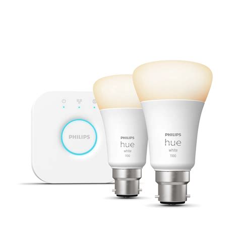 Hue Starter Kit Dimmer Switch 2 Pack B22 Led Bulbs White Hue Bridge Philips Hue Uk