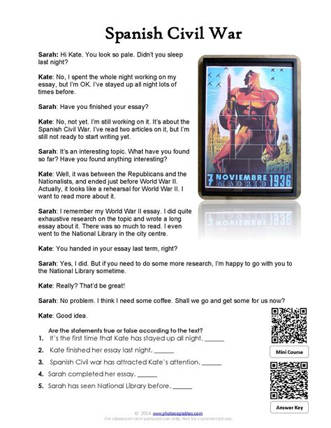 Present Perfect Reading Comprehension Exercise Free