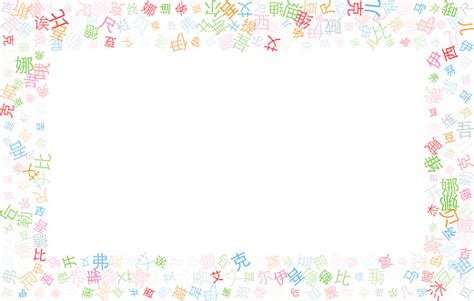 중국 알파벳 스크립트 문자 또는 플랫 스타일의 문자로 만든 다채로운 벡터 배경 중국어 알파벳은 만다린이라고도합니다 개념에 대한