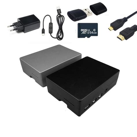 Raspberry Pi 4 Case Kit Aluminum Case 5v 3a Power Vicedeal