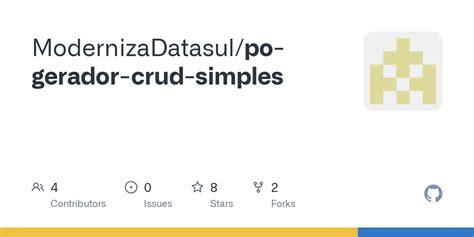 Github Modernizadatasulpo Gerador Crud Simples