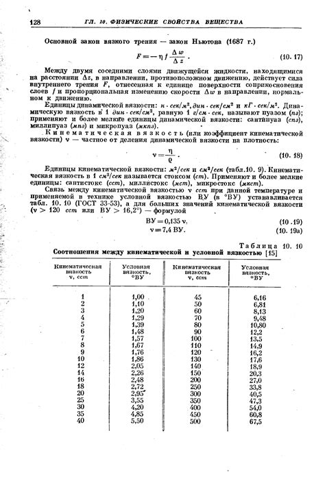 Вязкость соотношение между кинематической Энциклопедия по машиностроению Xxl