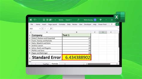 How To Calculate Standard Error In Excel