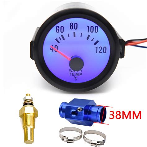 Water Temperature Gauge 52 Mm Blue Backlight Unive Grandado