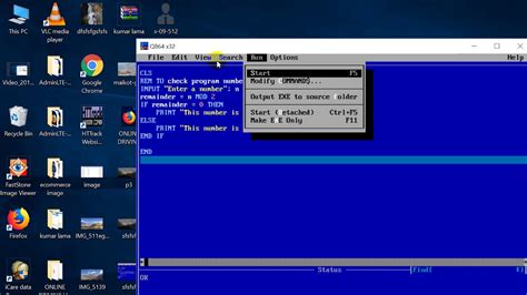 Qbasic Program To Check The Number Is Even Number Or Odd One Youtube