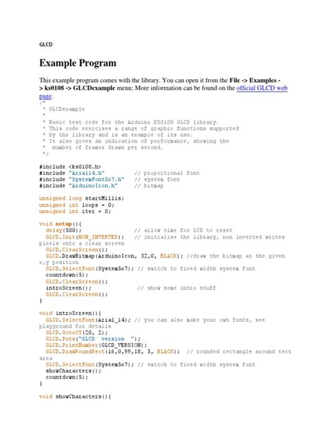 Glcd Pdf Electronics Electrical Engineering
