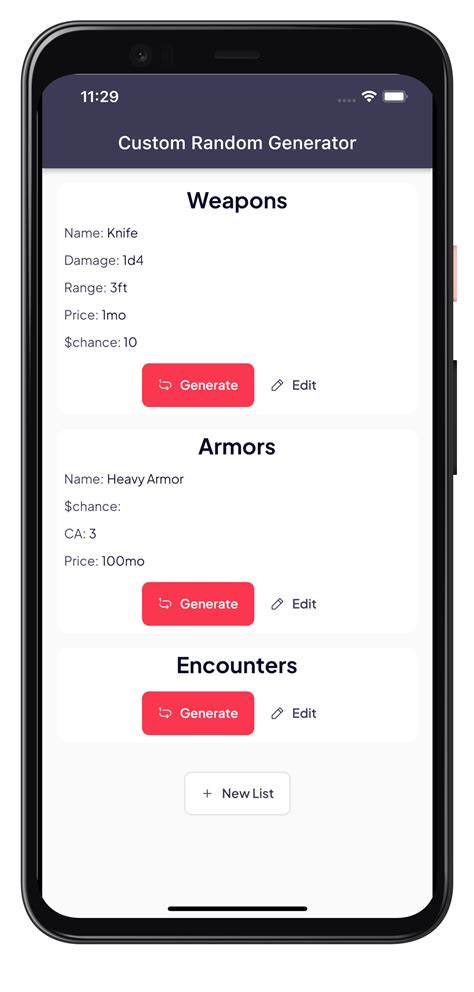 Oc I Made This Custom Random Generator App For Dms In Just One Day