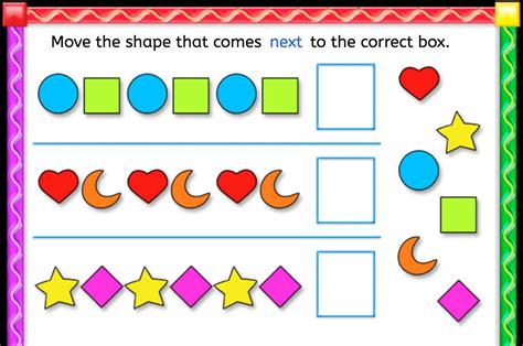 Finish The Pattern Worksheet Printable Word Searches