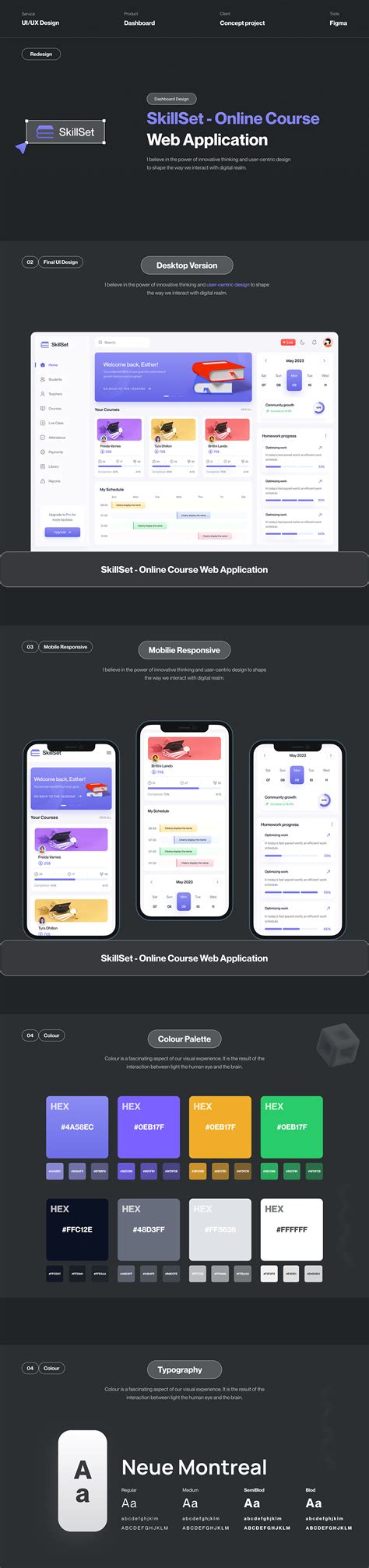 Saas Web Application Online Course Webapp Dashboard Behance