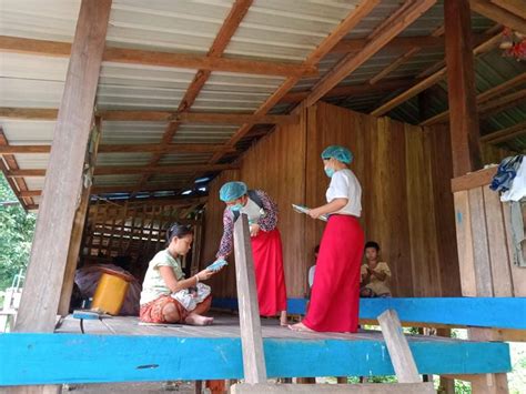 ရှမ်းရွာသစ်မြို့၊ ထီးကြားရာကျေးရွာတွင် ကိုဗစ် ၁၉ ရောဂါ ကြိုတင်ကာကွယ်ထိန်းချုပ်ရေး နှာခေါင်းစည်းမ