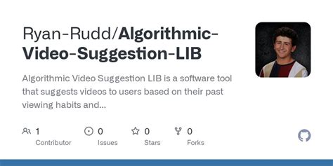 algorithmic video suggestion lib is a software tool that suggests