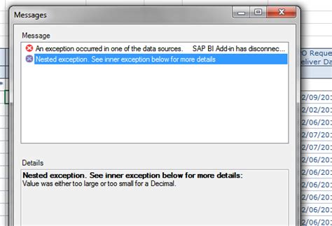 Value Was Either Too Large Or Too Small For A Deci Sap Community